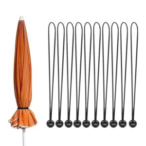 cingfanlu 10 pack patio umbrella tie strap with outdoor umbrella strap flexible umbrella tie adjustable securing straps for multipurpose parasol patio accessory