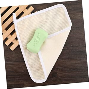 Exfoliating Bath Cloth 6pcs Body Towels Bath Loofah Facial Towel Bath Scrub Dual-Sided Exfoliating Skin Towel Beige Clothing Washcloth Scrubber Horny Scrub Bar Soft Bath Towels