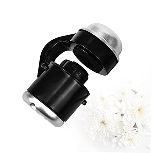 UKCOCO 1pc Mobile Lens Mini Microscope Cellphone Microscope Magnifier Microscope Magnifier LED Phone Microscope with Light Black Microscope for Phone with Lights Cell Phone Crane Machine