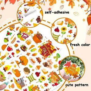 Fall Autumn Stickers 900 Counts Thanksgiving Fall Autumn Party Supplies Stickers Decals Water Bottle Scrapbook Laptop Calendar Planner Stickers Kids Boys Girls Birthday Party Gifts Decoration