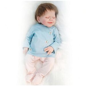 SGTD Reborn Baby Doll, 18 Inch Silicone Babies Girl, Handmade Lifelike Real Life Baby Dolls, Best Birthday Gift for 3+ Girls,D