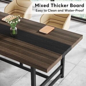 Tribesigns 6FT Conference Table, 70.86L * 31.49 W inches Meeting Table, Rectangular Seminar Table, Modern Conferernce Room Table, Large Computer Desk for Office, Boardroom, Meeting Room