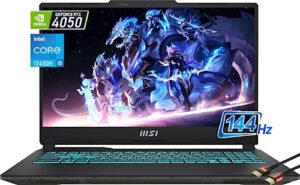 msi cyborg 15.6" fhd 144hz gaming laptop | intel i5-12450h | nvidia geforce rtx 4050 | 16gb 4800mhz ddr5 ram 1tb pcie ssd | windows11 home | w/hdmi