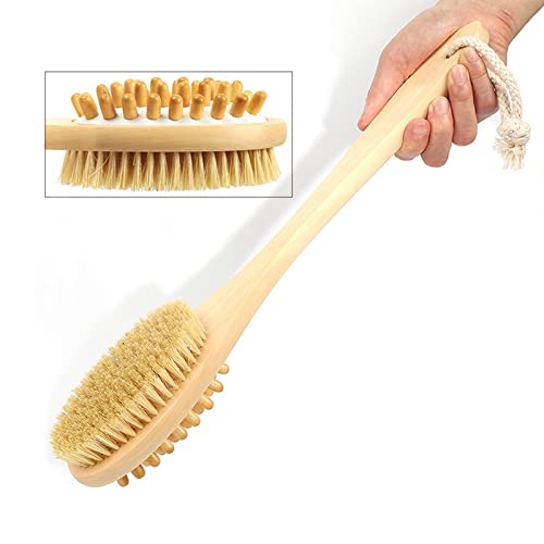 Shower Brush with Soft and Stiff Bristles Bath Dual Sided Long Handle Back Scrubber Body Exfoliator for Wet Or Dry Brushing My First Valentines Day Baby Boy Outfit