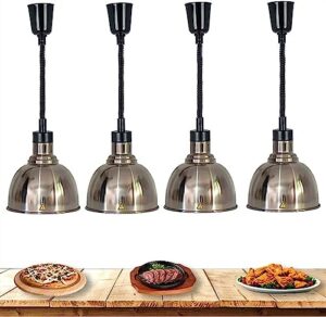 buffet heat lamps, food heating lamp, lights buffet server food warmer metal chandelier telescopic metal food heat light hanging chandelier buffet light for home kitchen hotel