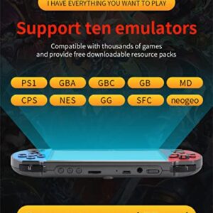 Handheld Game Console, Retro Game Console Built-in 10000+ Classic Games, 4.1-inch TFT LCD Screen, 10 Emulators, Handheld Emulator Console Support TV Output Video Music eBook