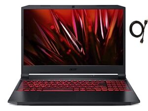 acer nitro 5 15.6" fhd ips 144hz premium gaming laptop, 11th gen intel 6-core i5-11400h upto 4.5ghz, 32gb ram, 1tb pcie ssd, nvidia geforce rtx 3050ti, backlit keyboard, windows 11 pro + hdmi cable