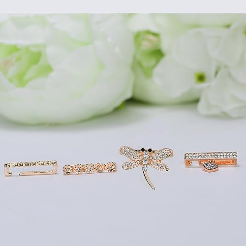 SUNOREEK rose gold Watch Band Charms , heart love Diamond Decorative Rings Loops Charms for Apple Watch Bands women 49mm 45mm 44mm 42mm 41mm 40mm 38mm , flower lover Metal Jewelry SmartWatch Watch Band Accessories Charms for iwatch band Series se 9 8 7 6