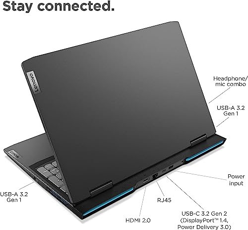 Lenovo IdeaPad Gaming 3 Laptop Computer, 15.6" FHD Display 120Hz, AMD Ryzen 5 6600H, NVIDIA GeForce RTX 3050, 32GB DDR5 RAM, 512GB SSD, WiFi 6, Essential Gaming Laptop, Win 11 Home,Bundle with JAWFOAL