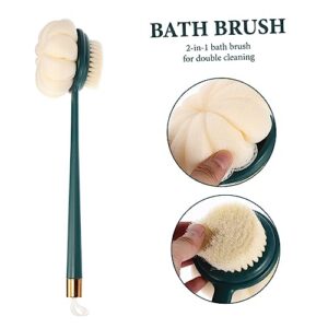 Healifty Long Handle Bath Brush Bath Scrubber for Body Loofah Sponge Body Wash Scrubber Dual- Sided Back Brush Back Scrub Brush Back Scrubber for Shower Nylon Dual-Sided Bath Brush Body