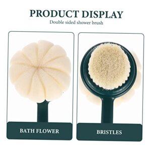 Healifty Long Handle Bath Brush Bath Scrubber for Body Loofah Sponge Body Wash Scrubber Dual- Sided Back Brush Back Scrub Brush Back Scrubber for Shower Nylon Dual-Sided Bath Brush Body