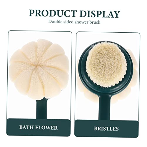 Healifty Long Handle Bath Brush Bath Scrubber for Body Loofah Sponge Body Wash Scrubber Dual- Sided Back Brush Back Scrub Brush Back Scrubber for Shower Nylon Dual-Sided Bath Brush Body