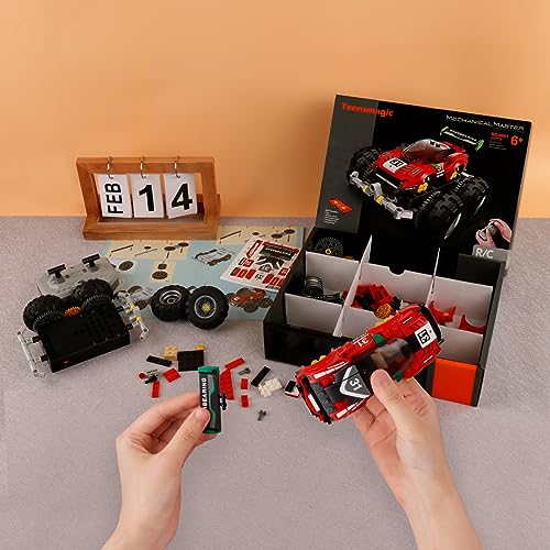 Teensmagic STEM Projects Toys RC Building Car for Kids Ages 7-9 8-12 Year Old, Remote Control Monster Truck, Boys and Girls Best Christmas and Birthday Gifts