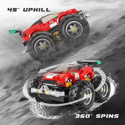 Teensmagic STEM Projects Toys RC Building Car for Kids Ages 7-9 8-12 Year Old, Remote Control Monster Truck, Boys and Girls Best Christmas and Birthday Gifts