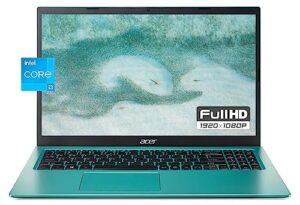 acer aspire 3 slim essential laptop, 15.6" full hd display, 20gb ram, 1tb ssd storage, intel core i3 processor, rj-45 ethernet, hd webcam, hdmi, long battery life, windows 11, teal, w/gm accessory