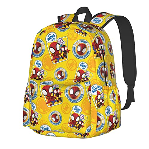 LVTFCO Spider Cartoon Backpack Travel Backpack Superhero Backpack Bags For Men Women