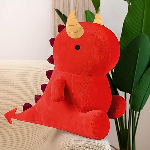 Ditucu Cute Dinosaur Dragon Stuffed Animals Toys Halloween Plush Dolls Soft Dino Plushie Birthday Gifts for Kids Girls Boys Red 12 inch