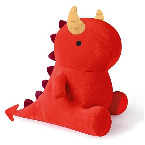 Ditucu Cute Dinosaur Dragon Stuffed Animals Toys Halloween Plush Dolls Soft Dino Plushie Birthday Gifts for Kids Girls Boys Red 12 inch