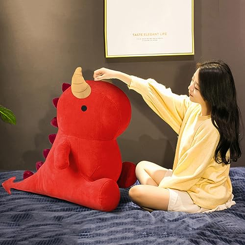 Ditucu Cute Dinosaur Dragon Stuffed Animals Toys Halloween Plush Dolls Soft Dino Plushie Birthday Gifts for Kids Girls Boys Red 12 inch