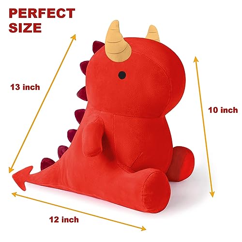 Ditucu Cute Dinosaur Dragon Stuffed Animals Toys Halloween Plush Dolls Soft Dino Plushie Birthday Gifts for Kids Girls Boys Red 12 inch