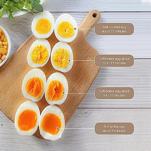 Egg Cooker Electric 2-Egg Capacity, Soft, Medium, Hard-Boiled Egg Cooker with Auto Shut-Off, Measuring Cup Included, BPA Free