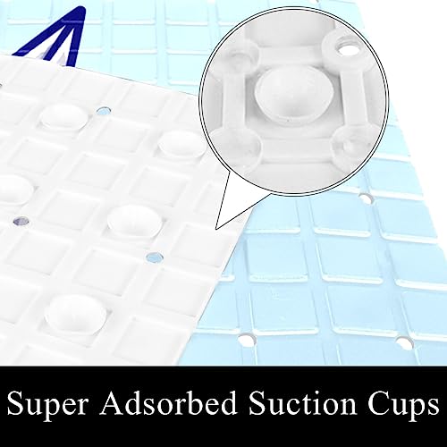 Non Slip Bathtub Mats with Suction Cups, Bath Tub Shower Mat for Bathroom, Machine Washable Bathroom Mats with Drain Holes(Sword Cartoon Ninja)