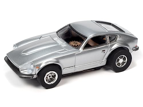 Auto World Xtraction 1973 Datsun 240Z Factory (Silver) HO Scale Slot Car