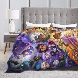 The Owl Anime House Flannel Throw Blanket Fleece Soft Cozy Warm Blanket for Bed Living Room Couch Sofa Air Conditioning Blankets 50"x40"