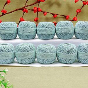 S2J Knitting Thread Cotton Crochet Tatting Yarn Set of 10 Pcs Embroidery Ball