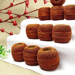 S2J Cotton Crochet Anchor Set of 10 Pcs Knitting Thread Tatting Yarn Embroidery Ball