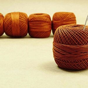 S2J Cotton Crochet Anchor Set of 10 Pcs Knitting Thread Tatting Yarn Embroidery Ball