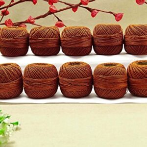 S2J Cotton Crochet Anchor Set of 10 Pcs Knitting Thread Tatting Yarn Embroidery Ball