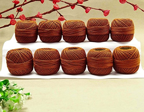 S2J Cotton Crochet Anchor Set of 10 Pcs Knitting Thread Tatting Yarn Embroidery Ball