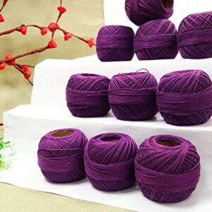 SJ2 Lot of 10 Pcs Anchor Cotton Crochet Embroidery Yarn Thread Knitting Tatting Ball