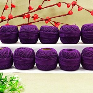 SJ2 Lot of 10 Pcs Anchor Cotton Crochet Embroidery Yarn Thread Knitting Tatting Ball