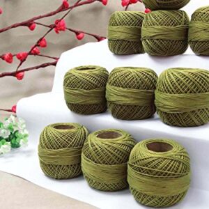 S2J Cotton Thread Knitting Set of 10 Pcs Anchor Crochet Tatting Embroidery Ball Yarn