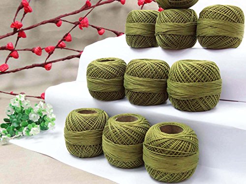 S2J Cotton Thread Knitting Set of 10 Pcs Anchor Crochet Tatting Embroidery Ball Yarn