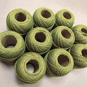 S2J Cotton Thread Knitting Set of 10 Pcs Anchor Crochet Tatting Embroidery Ball Yarn