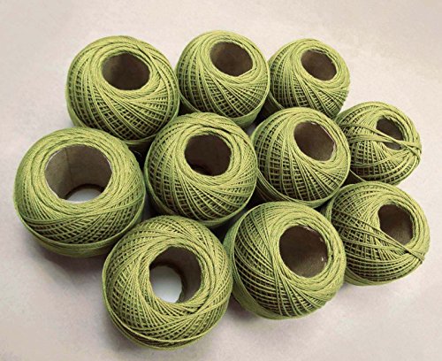 S2J Cotton Thread Knitting Set of 10 Pcs Anchor Crochet Tatting Embroidery Ball Yarn