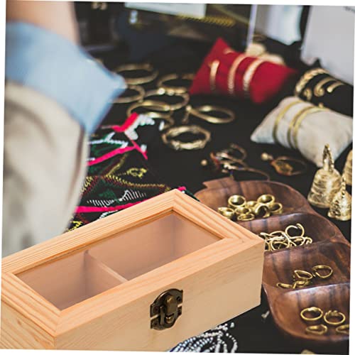 Didiseaon Jewelry Tray Organizer jewelry display organizer coffee condiment organizer coffee organizer Gift for Women Storage wooden trays Acrylic woman 2pcs Tea Bag Holder