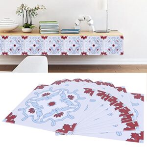 Ceramic Tile Stickers, Waterproof Wall Sticker Self Adhesive PVC for Floors for Bathroom