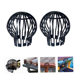 Housoutil 4 Pcs Eaves Filter Cover Gutter Drain Screen Gutter Leaf Strainer Leaf Filter Gutter Strainer Mesh Filter Expanding Water Hose Round Balloons Roof Gutter Filter Gutter Filter Cover