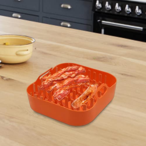 Bacon Rack for Oven, Nonstick Bacon Maker Microwave Tray, Air Fryer Silicone Bacon Cooker Rack, Microwave Cookware Bacon Baker, Universal Kitchen Accessories for Sausage, Pizza Rolls Cooker