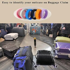 ZhaoCo Luggage Wheel Covers 8Pack Carry on Luggage Wheel Protective Covers for Most 8-Spinner Wheels Travel Luggage Cover (Black)