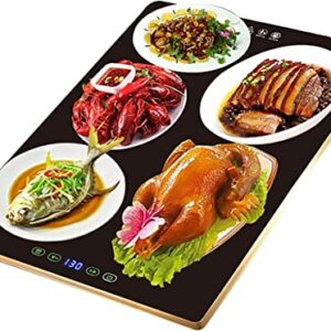 Buffet Warming Tray Hot Plate, Party Chafing Dish, Electric Food Warmer for Kitchen, Dining Room, Restaurant, with Adjustable Temperature Control