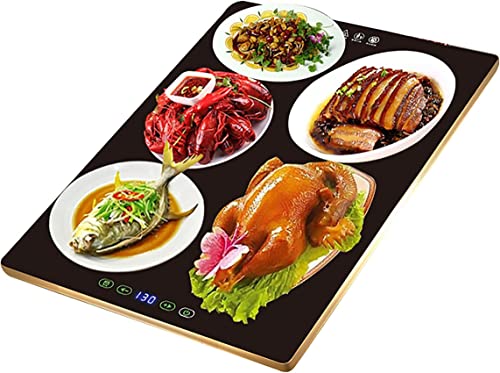 Buffet Warming Tray Hot Plate, Party Chafing Dish, Electric Food Warmer for Kitchen, Dining Room, Restaurant, with Adjustable Temperature Control