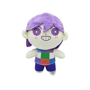 omori plush toys, 9inch omori sunny basil kel hero aubrey mari characters plushies, game figure stuffed pillow cartoon merch prop for gaming fans (square boy omori b)