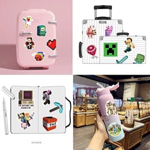 Stickers for Minecraft Party Supplies Kids Teens Boys Party Favors Toys Water Bottle Stickers Vinyl Waterproof Laptop Stickers B