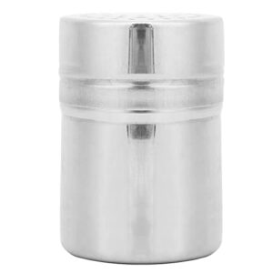 Stainless Steel Dredges, Airtight Seasoning Spice Condiment Bottle Powder Sugar Shaker Duster, Sifter for Powdered Sugar Cinnamon Cocoa Popcorn Salt Pepper Flour(S)