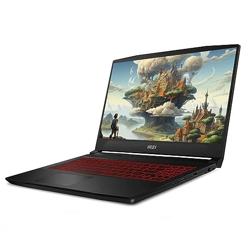 MSI Katana GF66 Gaming Laptop, Intel Core i9-12900H, RTX 3070 Ti, 64GB RAM DDR5, 2TB SSD, 15.6" 240Hz FHD Screen, Wi-Fi 6, Windows 11 Home, RGB Backlit Keyboard, RJ45, HDMI, Black